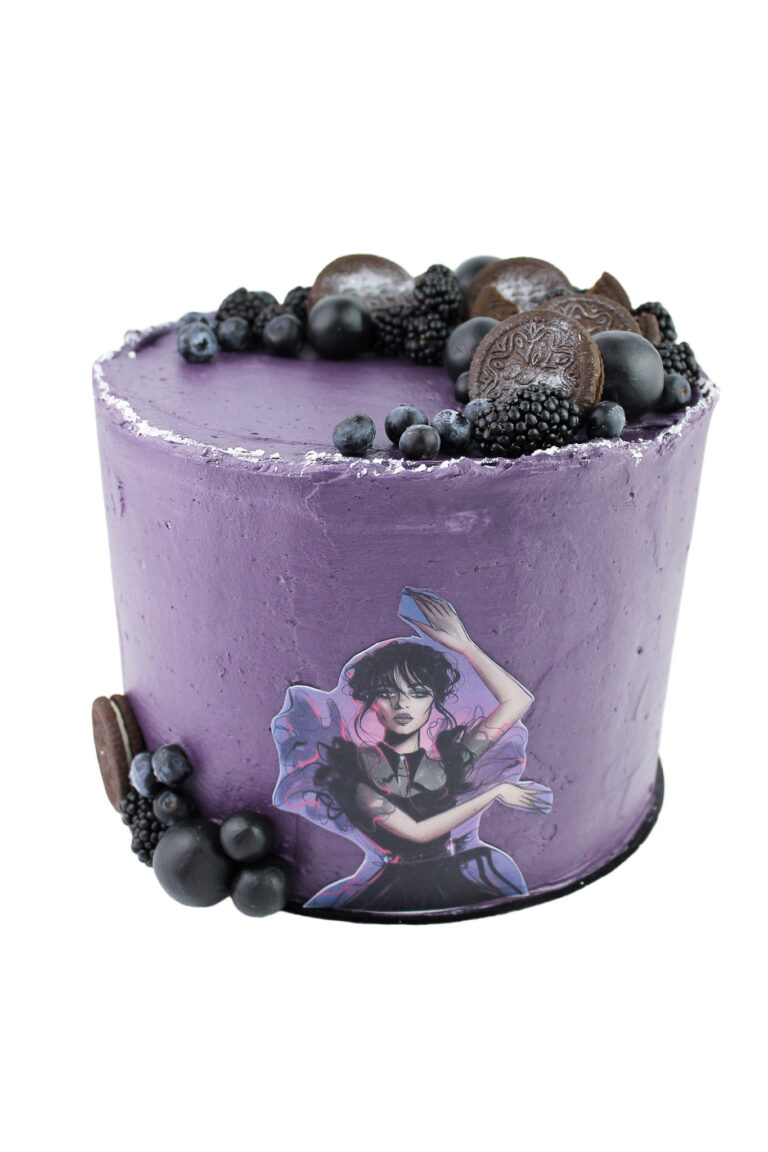 Wednesday torta Nevermore č.1 - Torty Nitra na objednávku